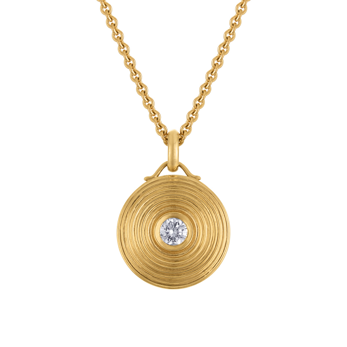 Endless Circle Diamond Pendant– JenniferAlfano.com