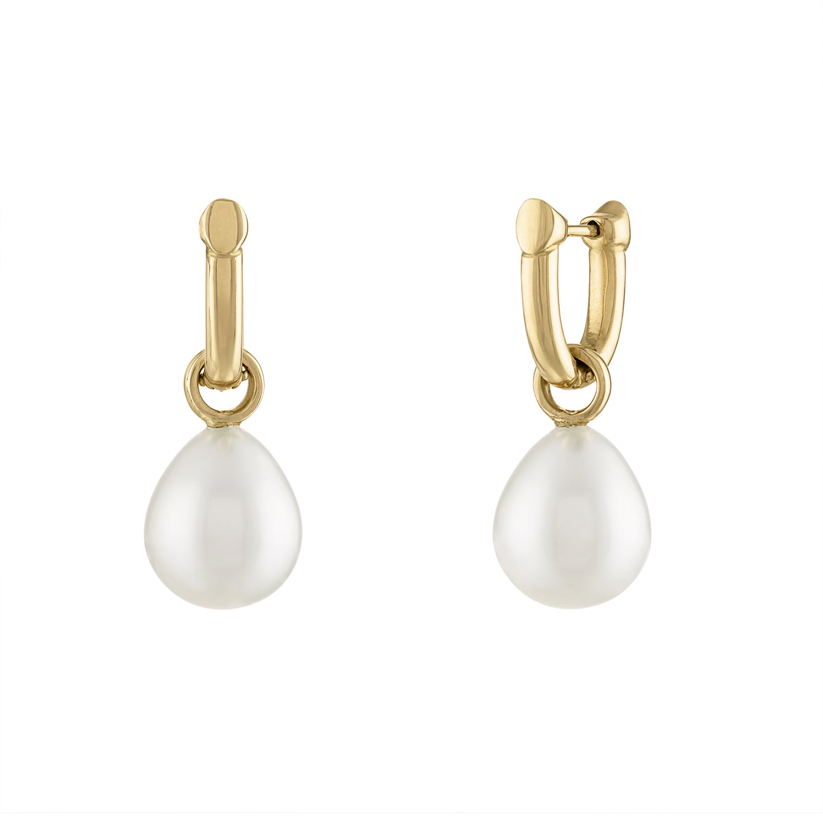 White South Sea Pearl Drops—Pair– JenniferAlfano.com